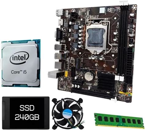 Kit Upgrade Intel Core i5 3470 Placa Mãe Lga H61 1155 8GB Ram