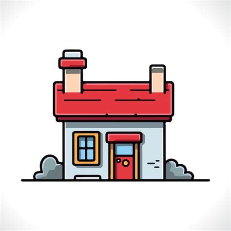 Casa Vector Ilustración Casa Vector Arte Vector Premium