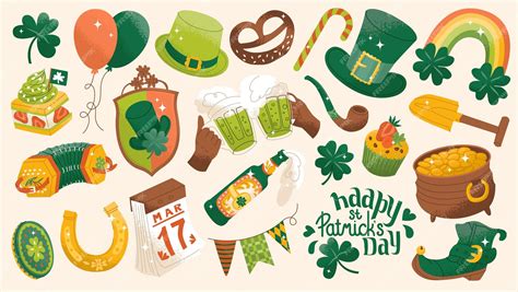 Premium Vector Saint Patricks Day Illustration Set Of Traditional