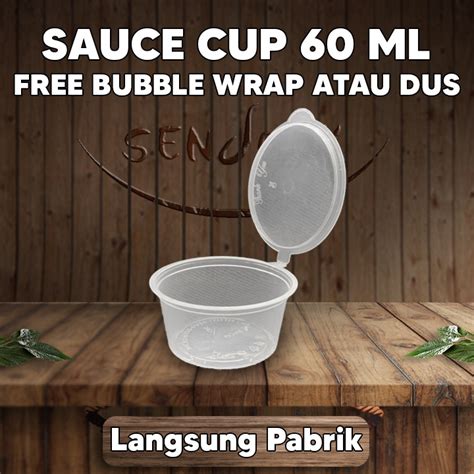 Jual Sauce Cup Tempat Saos 60 Ml Sambal Plastik Wadah Saos 60 Ml