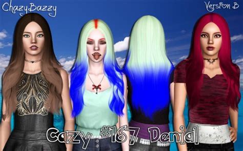 Cazy 167 Denial Hairstyle Retextured By Chazy Bazzy Sims 3 Hairs