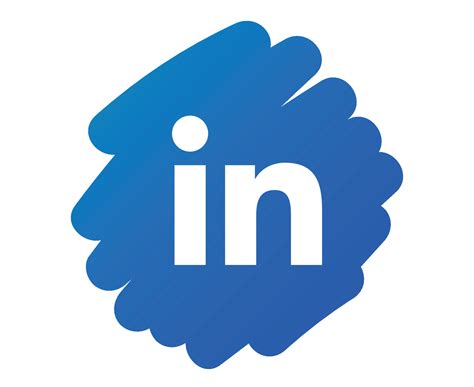 Linkedin Social Media Logo Abstract Symbol Design Vector Illustration