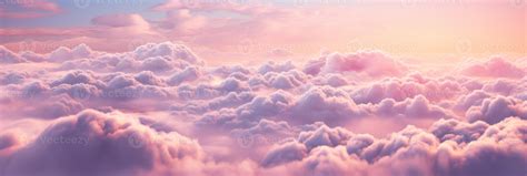 Romantic Pink Sky Background Clouds Soft On Sunset Abstract