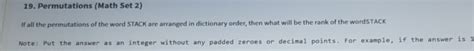 19 Permutations Math Set 2 If All The Studyx