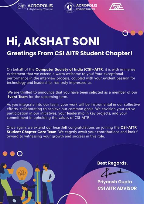 Akshat Soni On Linkedin Csiaitr Inchesdonemilestogo Letsconnect