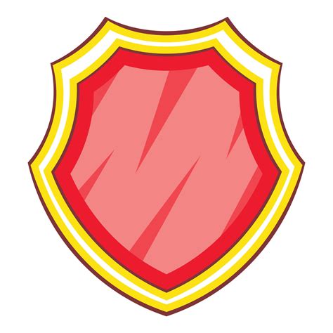 Red Protection Shield Icon Cartoon Style 15076253 Vector Art At Vecteezy