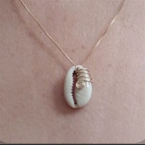 Seashell Jewelry Seashell Necklace Handmade Wire Jewelry Seashell