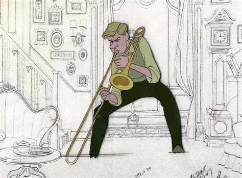 Original Production Cel Of Roger From 101 Dalmatians 1961 Signed By Frank Thomas And Ollie Johnson