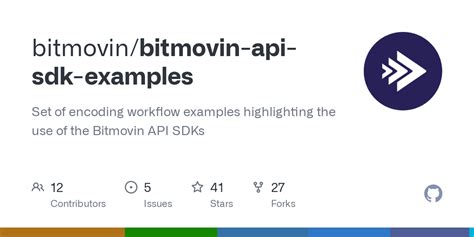 Github Bitmovinbitmovin Api Sdk Examples Set Of Encoding Workflow