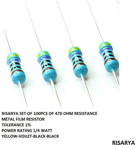 470 Ohm Resistor Color Code