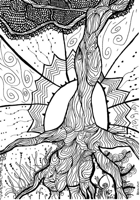 Zentangle Tree Of Life By Wanderinweezard On Deviantart