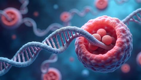 Exploring The Intricate World Of Dna And Cells Premium Ai Generated Image