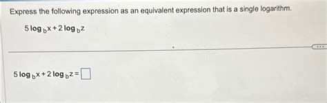 solved express the following expression as an equivalent