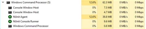 Nunit Agent Leads To Very High Power Usage And High Cpu · Issue 901