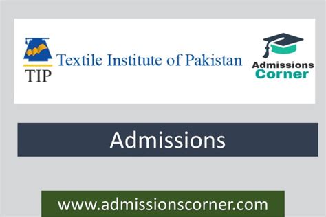 Textile Institute Of Pakistan Admissions Fall 2024