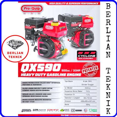 Jual Mesin Penggerak Bensin Engine Gasoline Proquip Qx 590 33 Hp