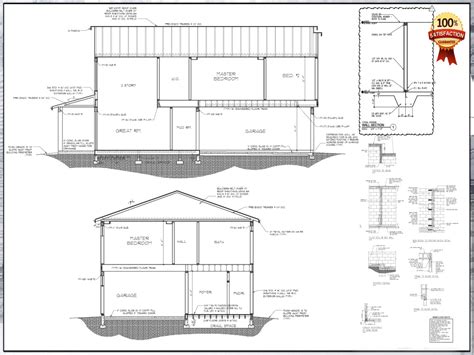 2d Floor Plans Elevations Permit Drawings Set Upwork