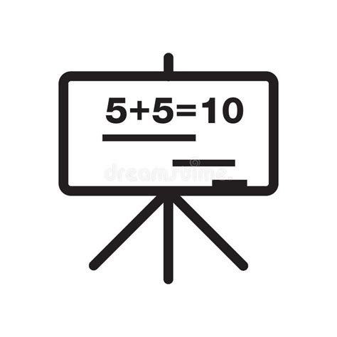Math Class Icon Vector Sign And Symbol Isolated On White Background