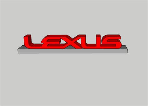 Archivo Stl Lexus Logo Display Sign 🎁・plan De Impresión En 3d Para Descargar・cults