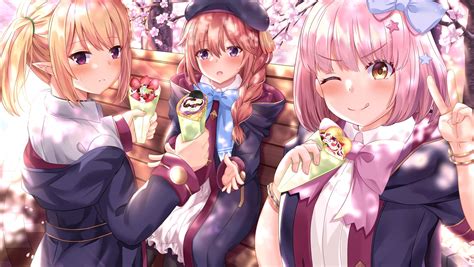 Cccplime Kazama Chieru Kuroe Hanako Princess Connect Shingyouji Yuni