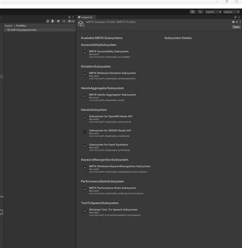 Mrtk Profile Goes Null Probably A Unity Package Manager Thing · Issue