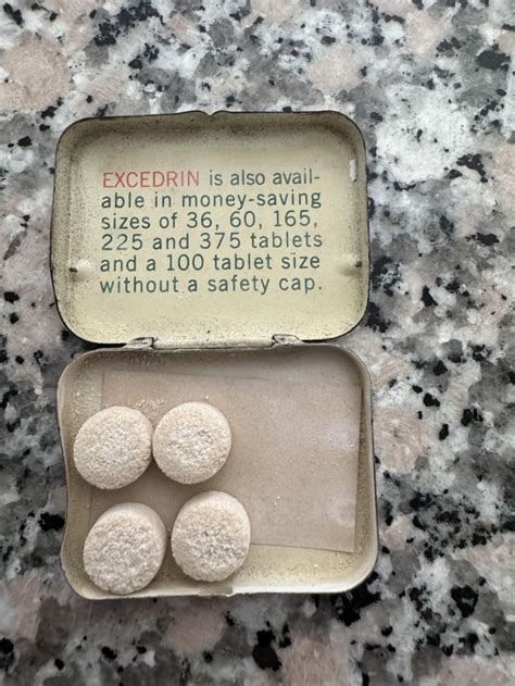 Found An Excedrin Tablet Case From 1972 R Damnthatsinteresting
