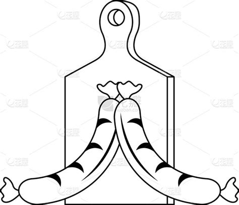 精神振作 黑色 卡通 格子烤肉 传统 热 菜单 清新 烧烤 午餐