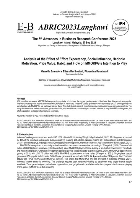 Pdf Analysis Of The Effect Of Effort Expectancy Social Influence Hedonic Motivation Price