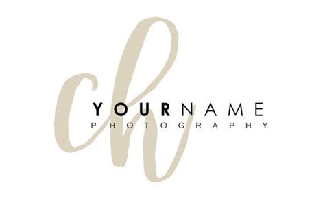 Elegant Initials Logo Design For Photographers