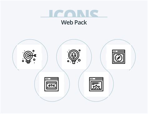 Web Pack Line Icon Pack 5 Icon Design Page Browser Web Development Layout Design 17382804