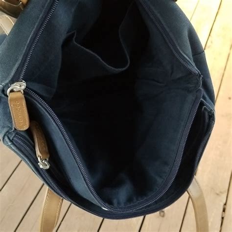 dockers bags vintage dockers canvas bagpursetote in navy blue