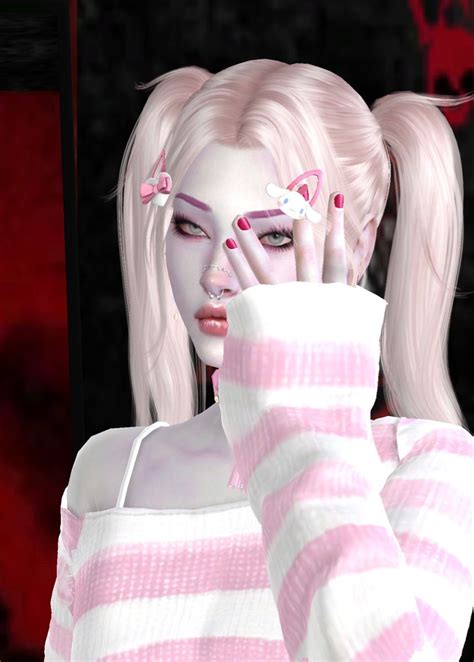 Sims 4 Cc Emo Goth Alternative Scene Mallgoth Sims 4 Cas Sims Cc Cyber Aesthetic