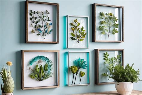 Diy Hanging Glass Frame Wall Art Premium Ai Generated Image