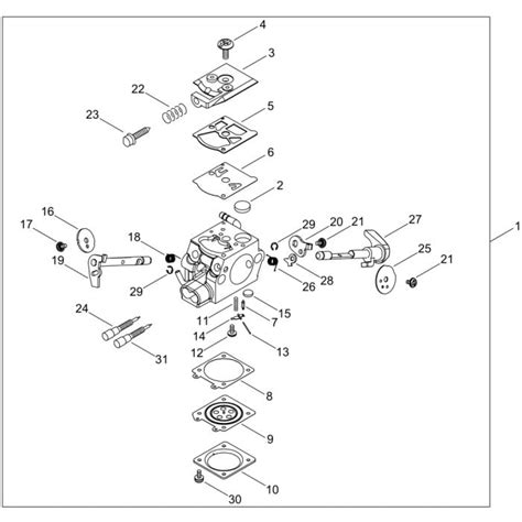 Carburettor For Echo Cs 2511tes Chainsaw Lands Engineers