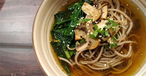 Kinoko Soba Japanese Mushroom Soba Noodle Soup Happy Baking Days
