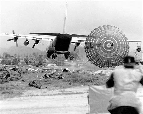 Vietnam War C 130 Parachute Extraction System 24x36 Inch Laminated