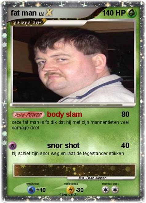 Pokémon Fat Man 33 33 Body Slam My Pokemon Card