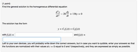 Solved Point Find The General Solution To The Chegg Com