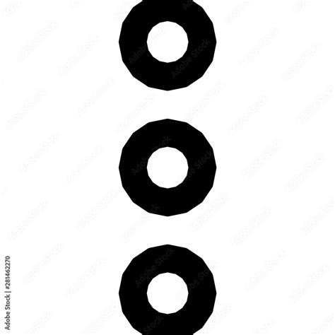 Vertical Ellipsis Menu With Three Dots Expansion Stock Vector Adobe Stock