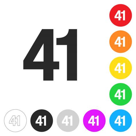 250 Number 41 Illustrations Stock Illustrations Royalty Free Vector