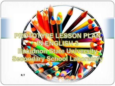 Prototype Lesson Plan In English Pptx