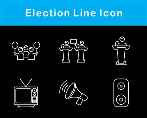 Election Vector Icon Set 20651504 Vector Art At Vecteezy