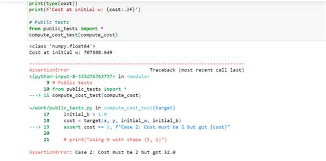 Exercice 1 Week 2 Assignement Cost Error Supervised Ml Regression