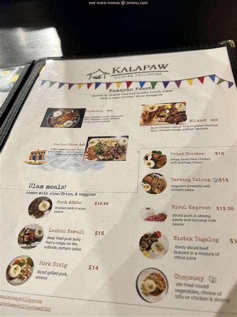 Online Menu Of Kalapaw Restaurant Dollard Des Ormeaux Quebec H9b 1z8