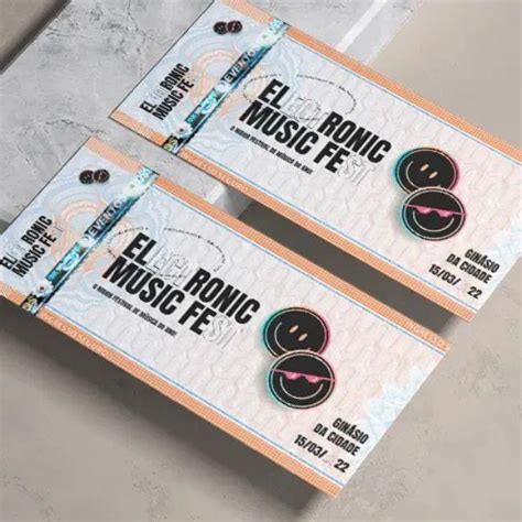 Ingresso de Segurança 54x150mm em Papel Filigranado 94g 4x0