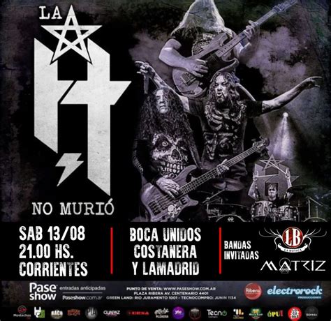 La BotÍca Y Matriz SerÁn Las Bandas Soporte De “la H No MuriÓ” Radio 10