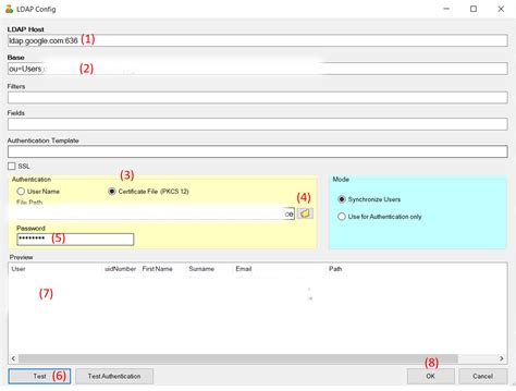 Usage Of The Google LDAP Service Sharperlight