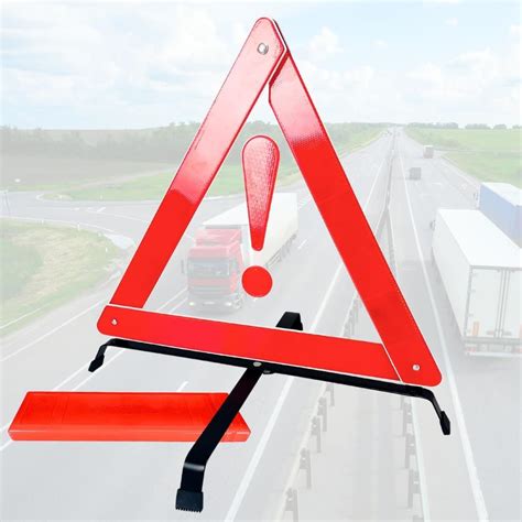 Briteguard 3 Piece Reflective Road Safety Triangle With Warning
