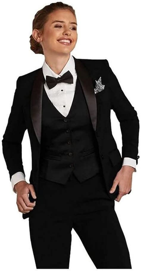 Womens Royal Navy Blue Black Peak Lapel Tuxedo Jacket 40 Off