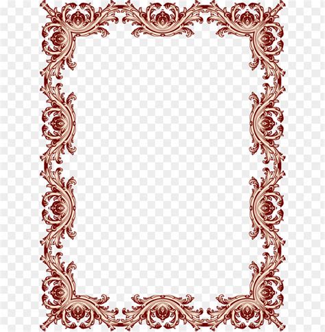 Free Download Hd Png Simple Vintage Borders Classic Border Desi Png